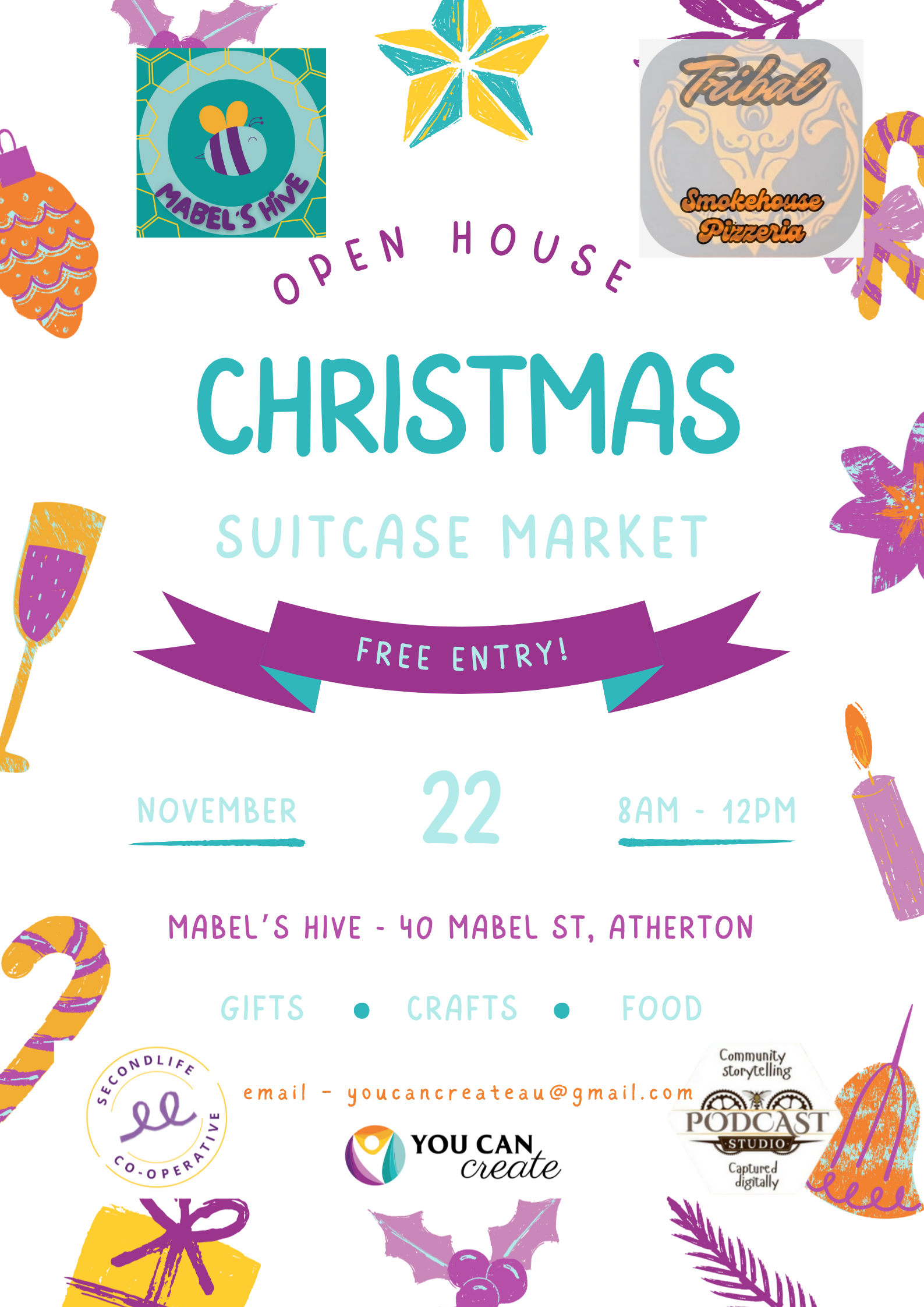 Suitcase Market and Open House – What's On Tablelands